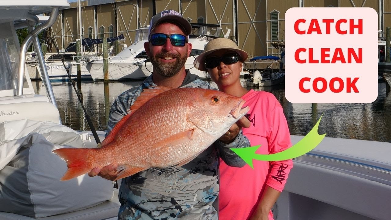 Red Snapper Catch Clean Cook - YouTube