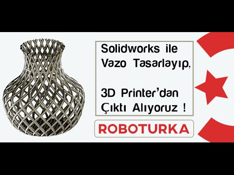Vazo Tasarlayıp,3d Printer'dan Çıktı Alıyoruz !