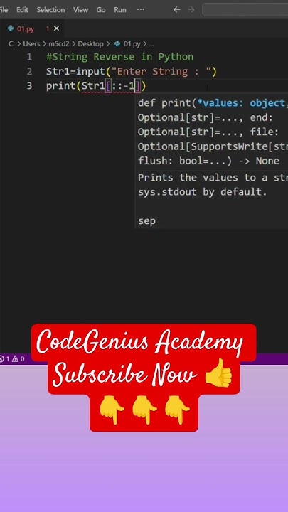 Reverse A String In Python Python Pythonprogramming Programming Coding Pythonprojects Youtube 1212
