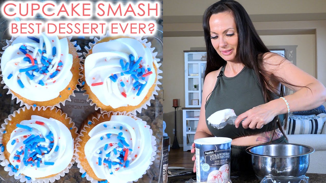 Best Dessert Ever? At Home Cupcake Smash - YouTube