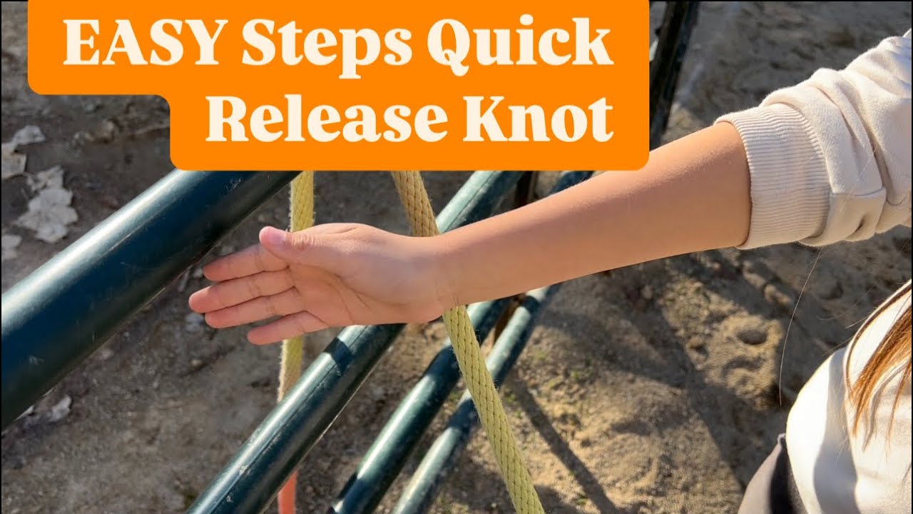 Tie a quick release knot Very Simple Steps - YouTube