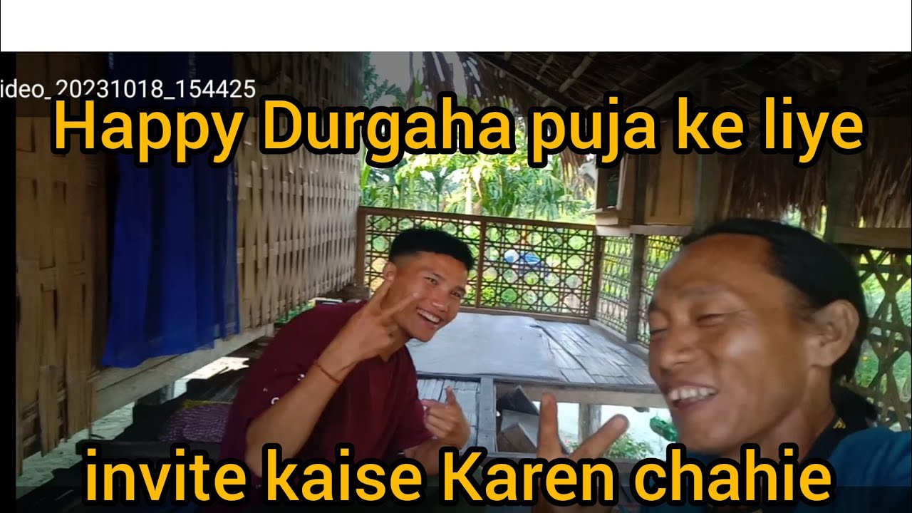 Happy Durgaha puja ke || liye kaise invite Karen and chahie || Sameer ...