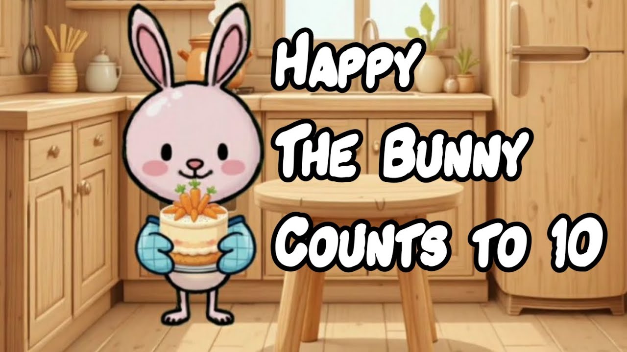Happy Bunny Makes a Carrot Cake | Learn to Count 1-10 for Kids - YouTube