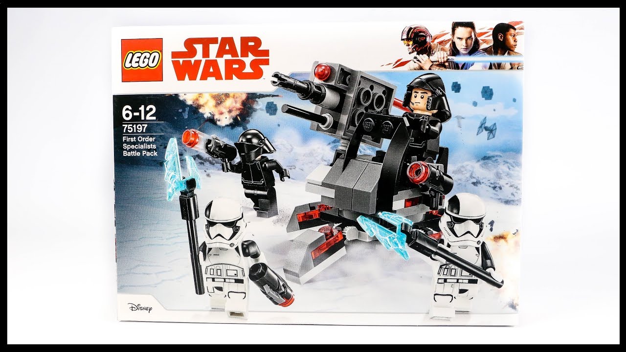 LEGO 75197 Star Wars First Order Battle Specialists Batlle Speed Build ...
