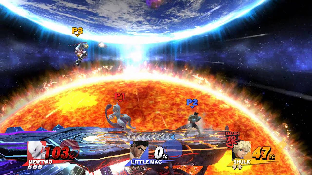 Smash 4: Mewtwo vs Little Mac vs Shulk - YouTube