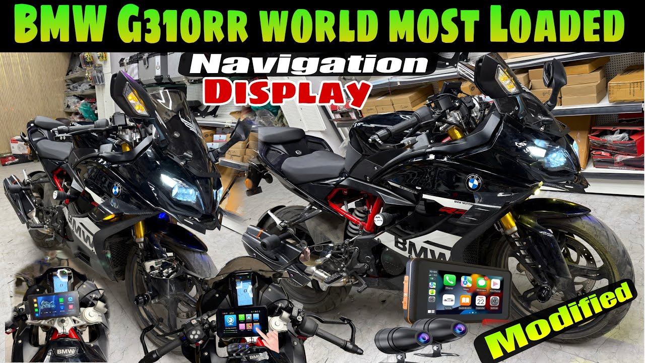 bmw g310rr fully modified | Bmw rr310 per navigation display laga di ...