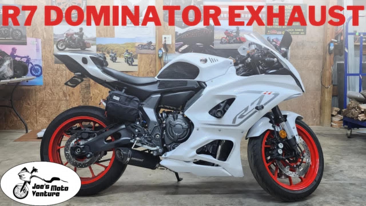 Yamaha R7 Dominator Exhaust Install - YouTube