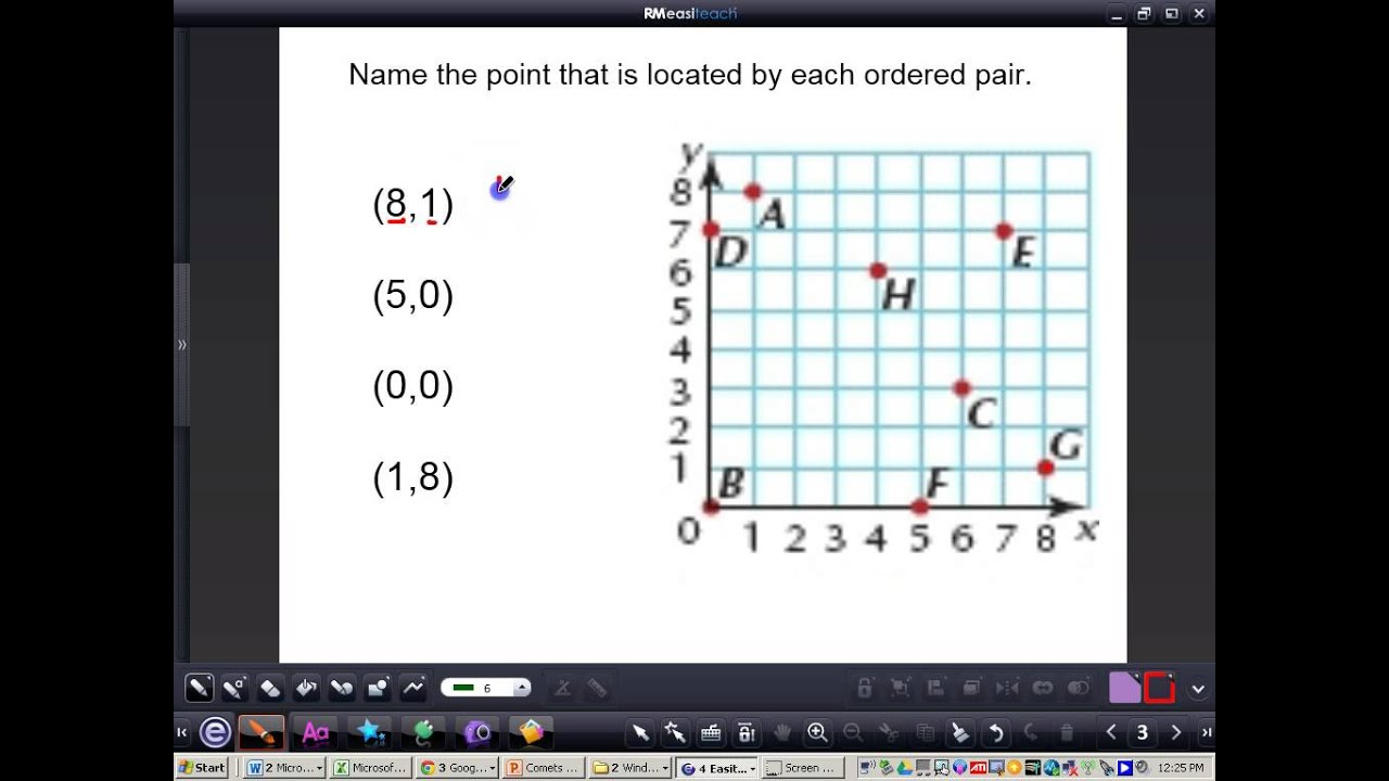 Graphing Ordered Pairs YouTube