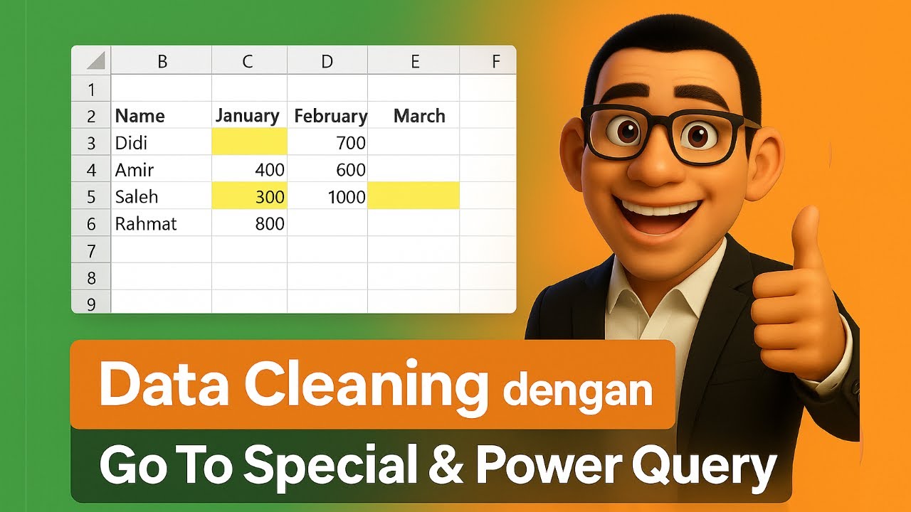Membersihkan Data Excel: Go To Special dan dengan Power Query - YouTube