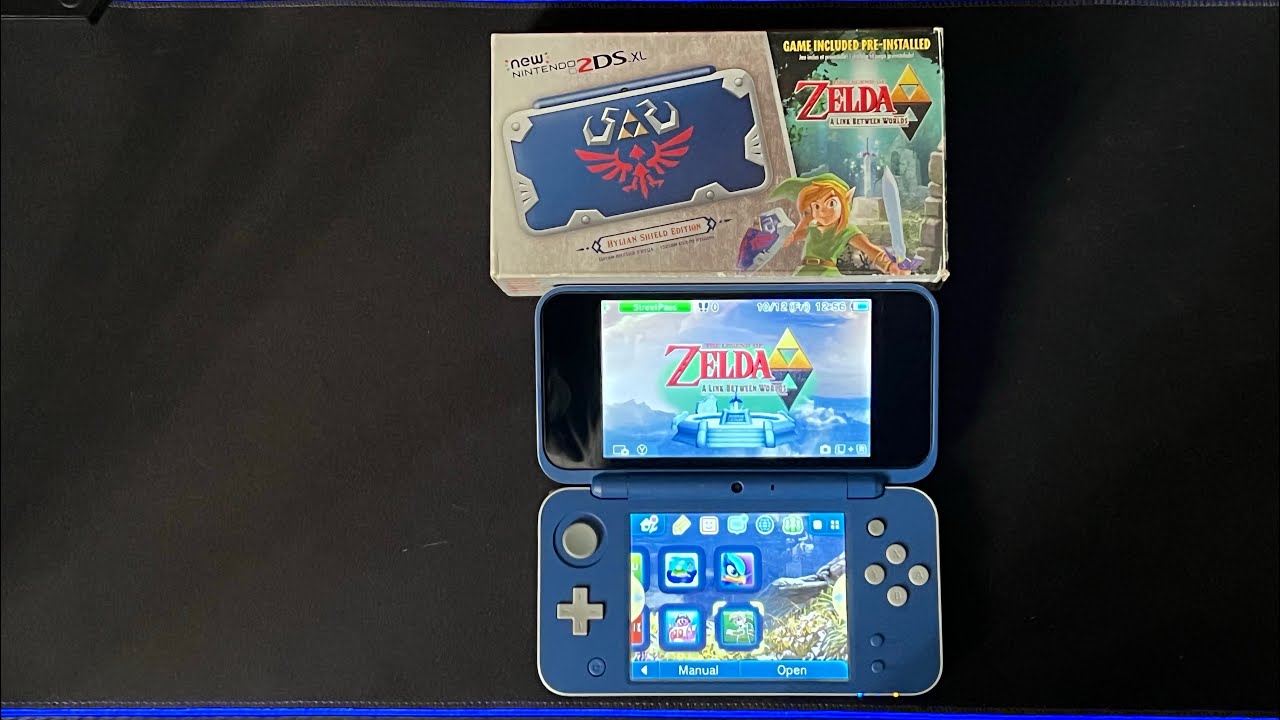 Unboxing New Nintendo 2DS XL Hylian Shield Edition in 2024!! GameStop ...