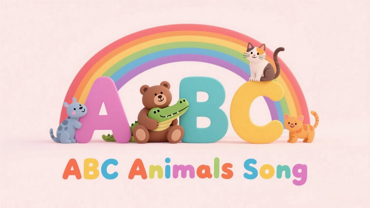 ABC Animals Song | A to G Nursery Rhyme for Kids | Learn Alphabet with ...