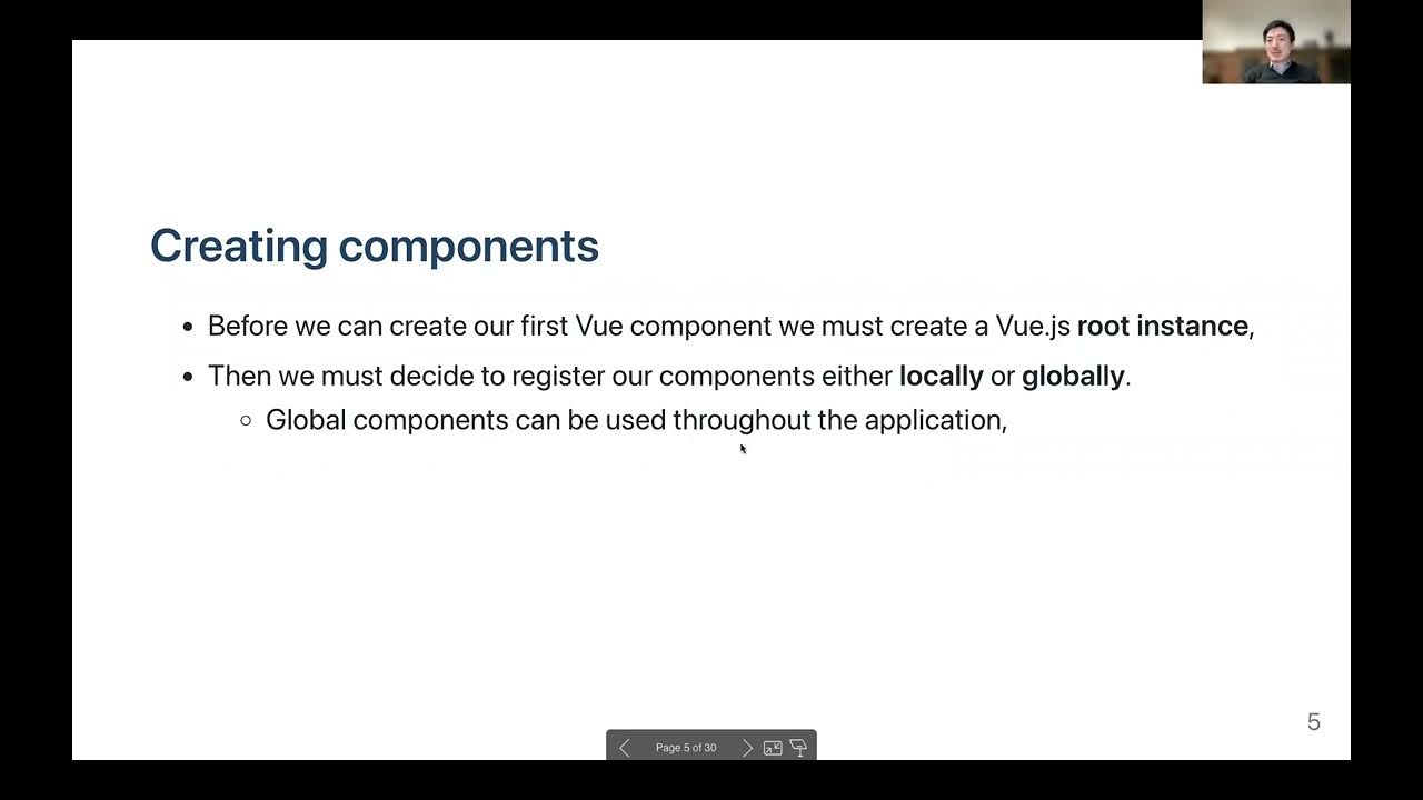 CST3145 - 2021 - week 18 - Vue Components - YouTube