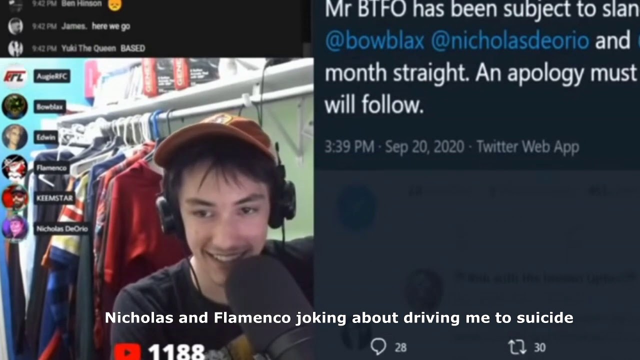 AugieRFC and friends incite and laugh about pushing Britbong to suicide ...