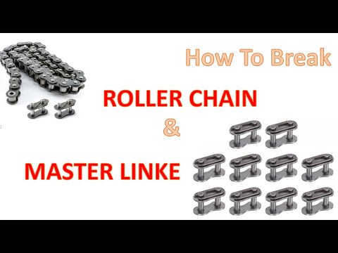 How To Break Roller Chain And Master Link - YouTube