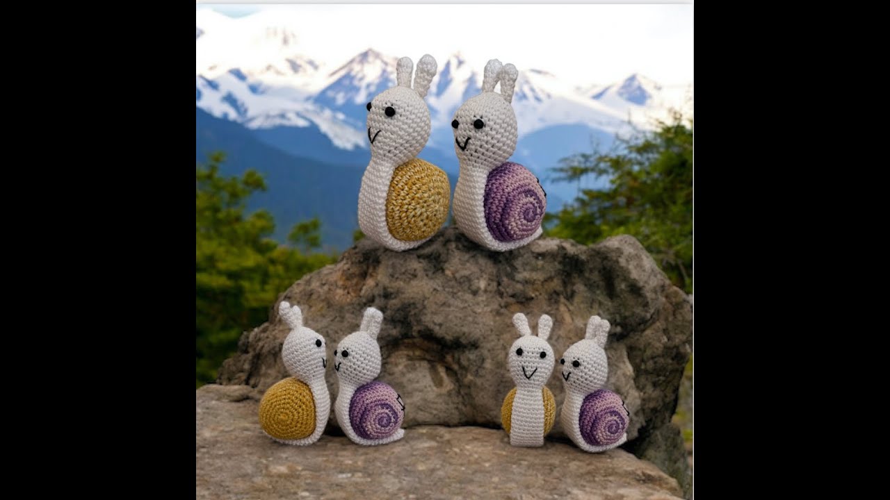 Tuto escargot au crochet @AlextitiaTutoCrochet - YouTube