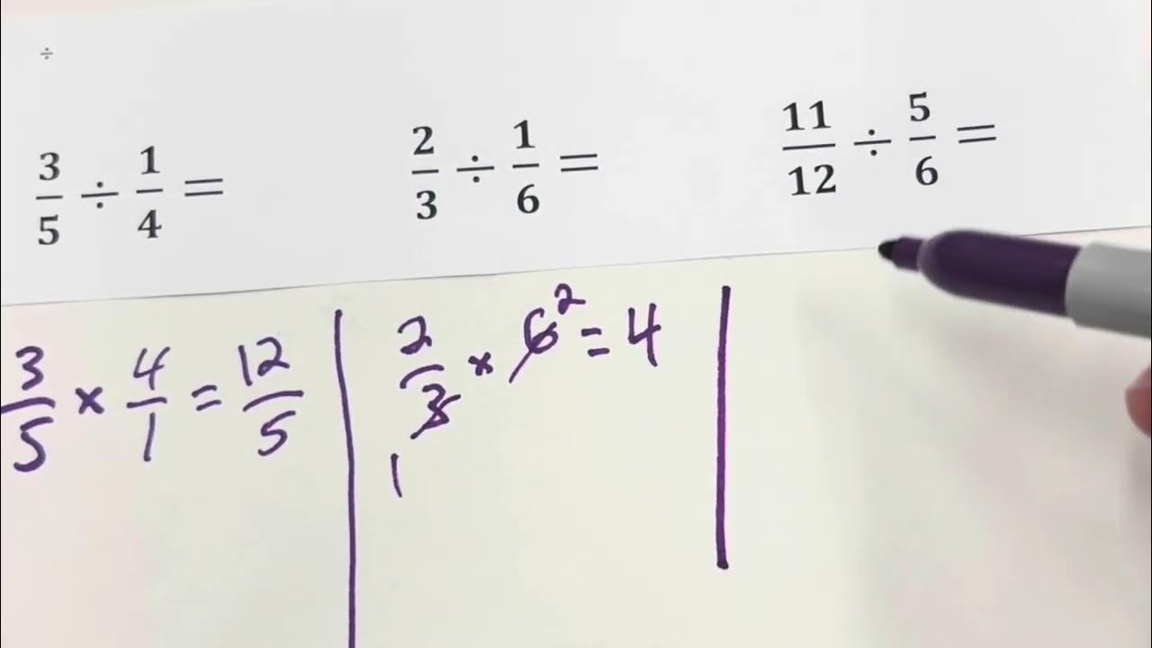 Mastering Fraction Division: Step-by-Step Guide / #fractions #Math ...