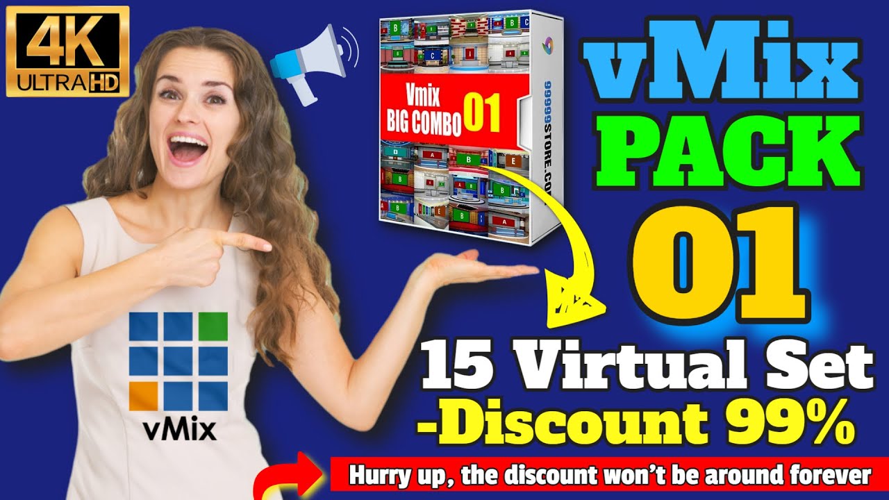 🆕 vmix virtual set news package 01 👉 vmix virtual sets 2021 - YouTube