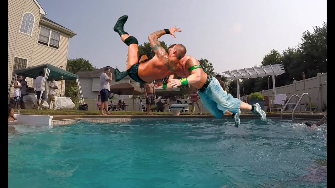 RKO OUTTA NOWHERE! (POOL SIDE) - YouTube