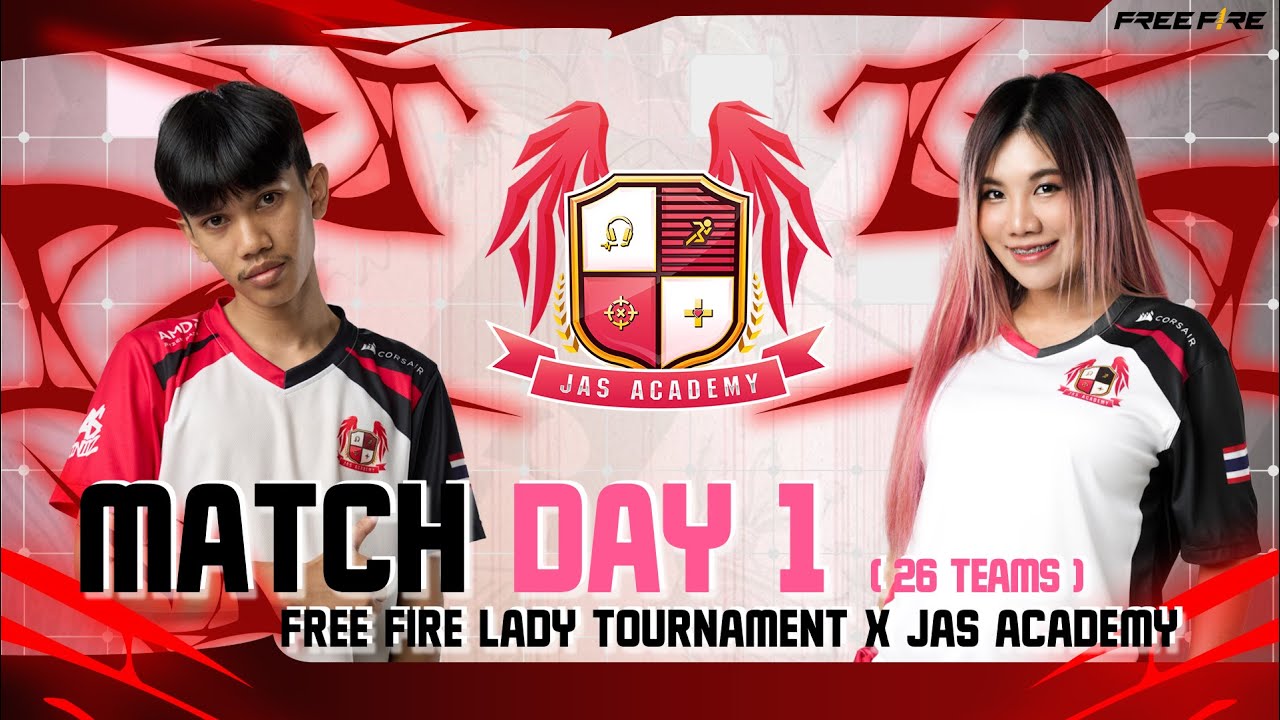 FREE FIRE LADY TOURNAMENT X JAS ACADEMY | รอบคัดเลือก 9 พฤศจิกายน 2566 - YouTube