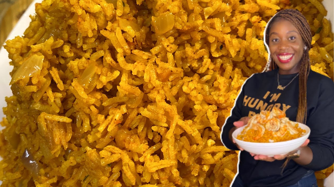 How To Make Yvonne Orji Coconut Jolly Rice Recipe! - YouTube