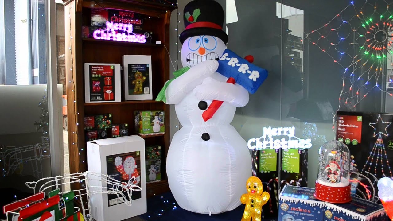 1.8m Airpowered Shaking Snowman - YouTube