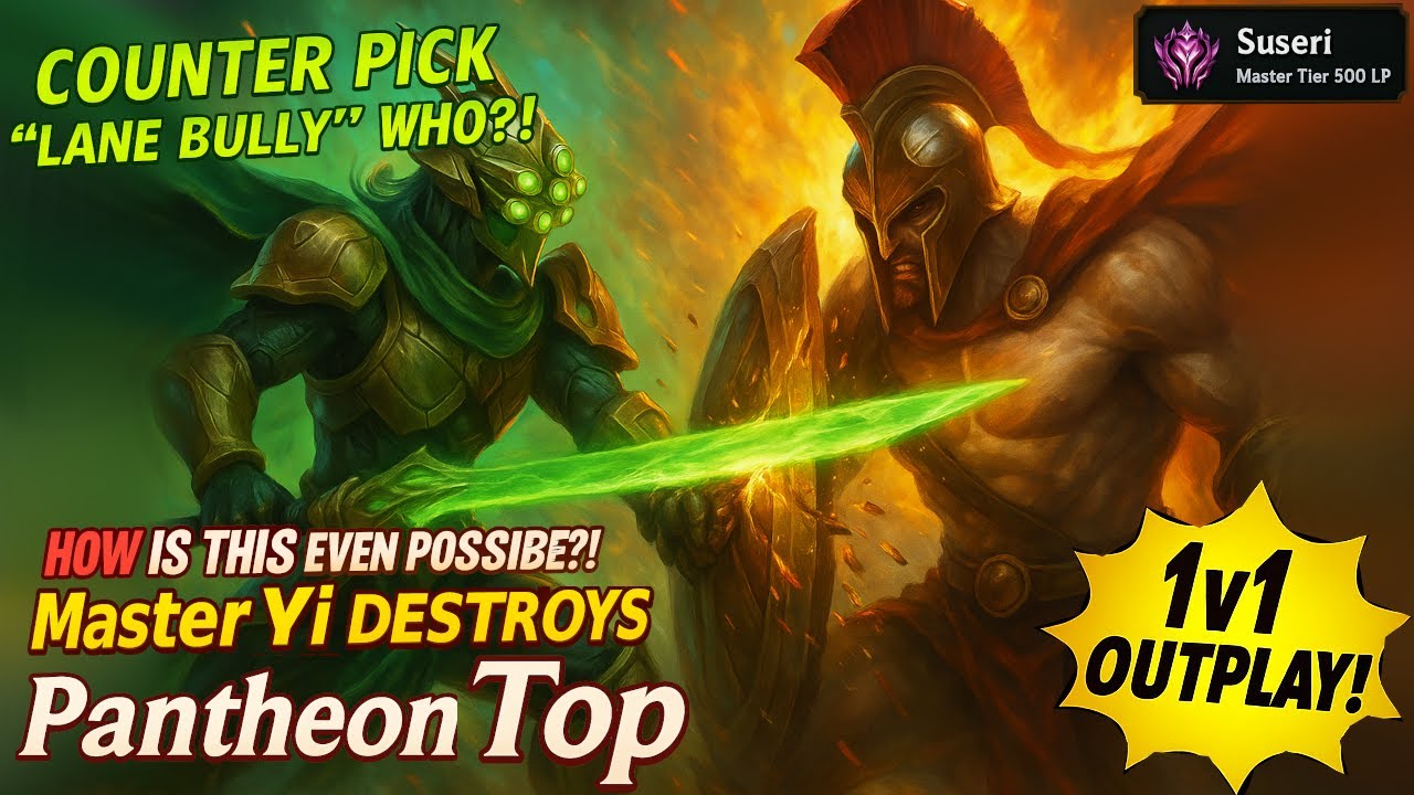 This is How You Win one of the Hardest Matchups - Master Yi vs Pantheon ...