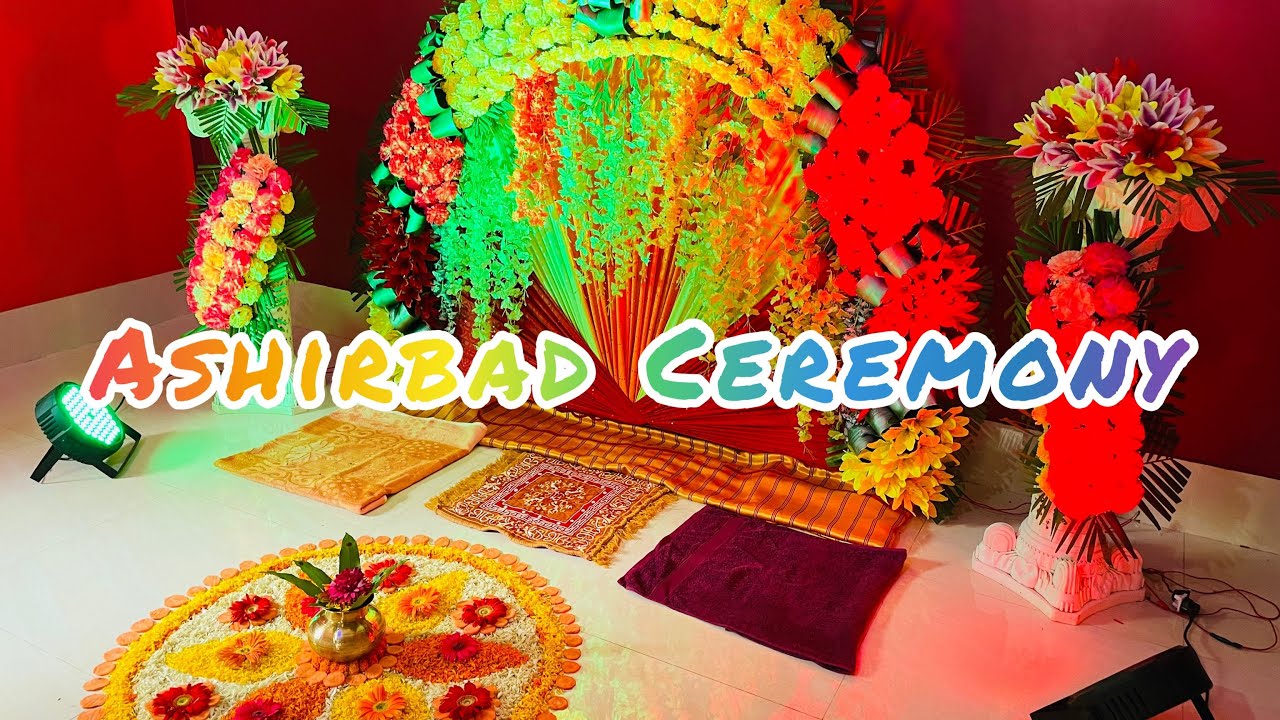 Ashirwad ceremony at a Bengali wedding || Ashirbad of Debabrata D nath ...