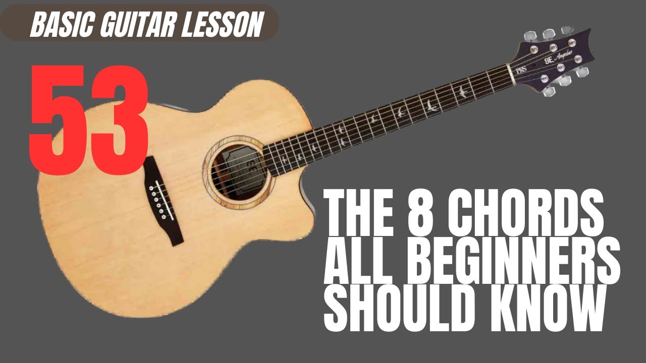 Master 8 Essential Open Chords for Beginner Guitarists - YouTube
