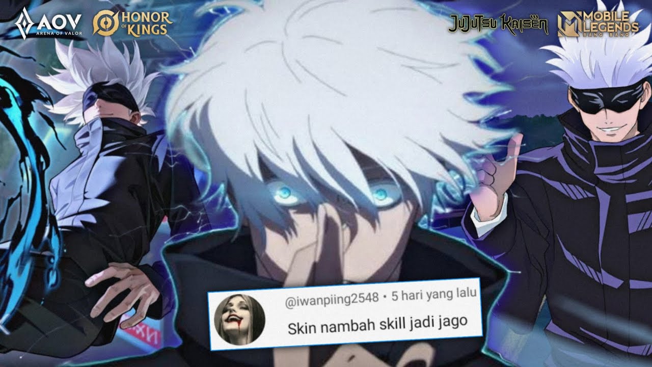 REVIEW ALL SKIN GOJO SATORU - AOV x MLBB x HOK GLOBAL - YouTube