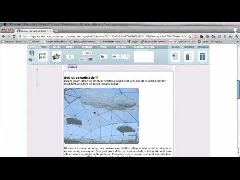 Creating an Email Newsletter in iContact - YouTube