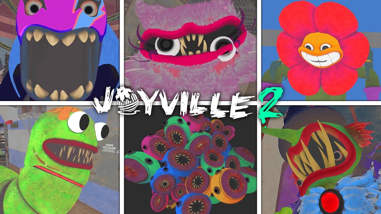 JOYVILLE 2 - All Jumpscares + All Bosses Full Bright Mode - YouTube