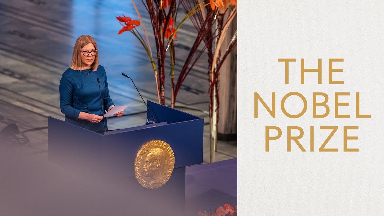Nobel Prize Lecture Ales Bialiatski Nobel Peace Prize 2022 YouTube