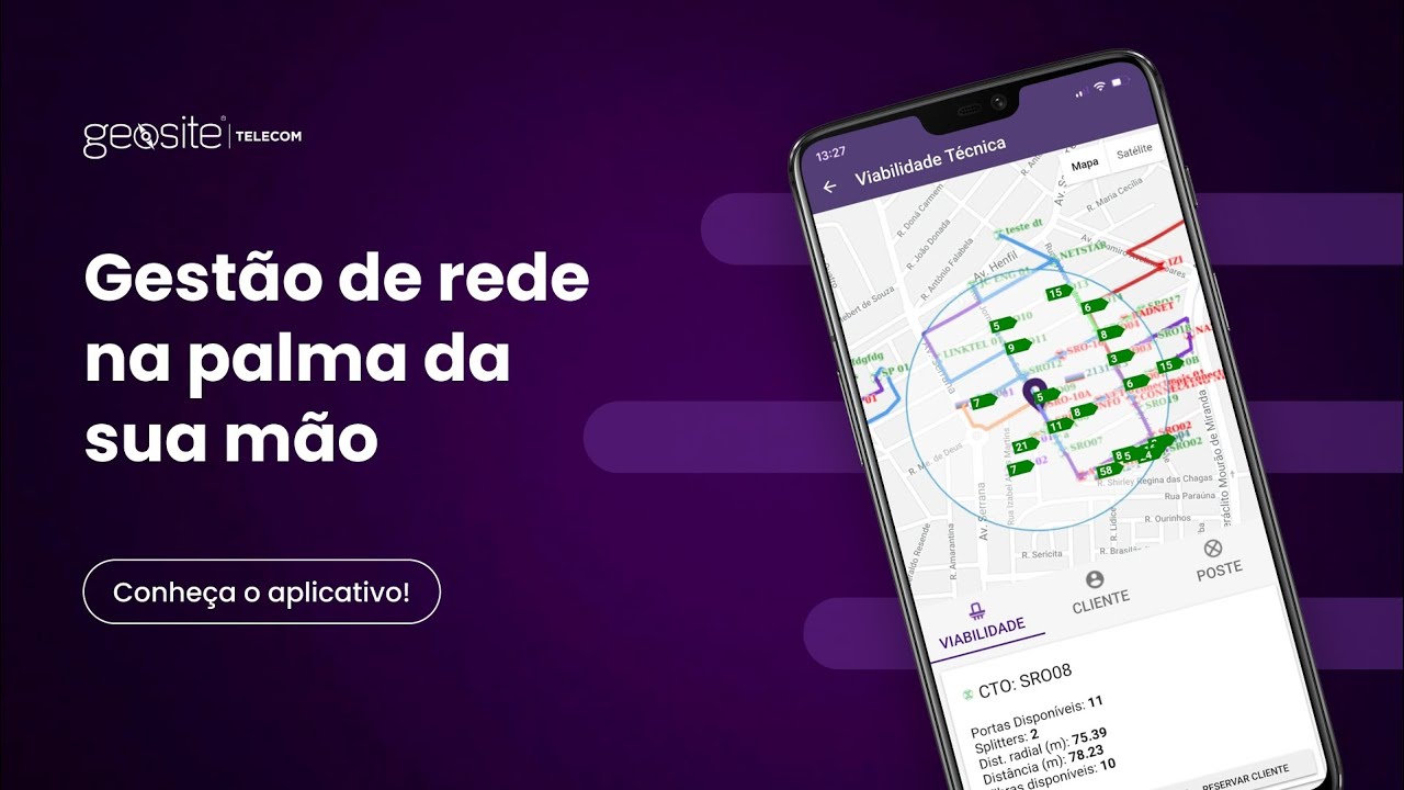 Gerencie sua rede diretamente pelo celular - App do Geosite Telecom ...