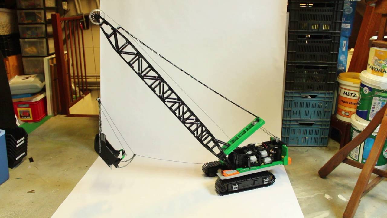 WIP LEGO Remote controlled Liebherr 875 Dragline scale 1:17 - YouTube
