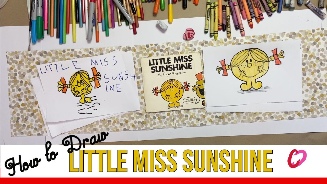 How to draw Little Miss Sunshine - YouTube