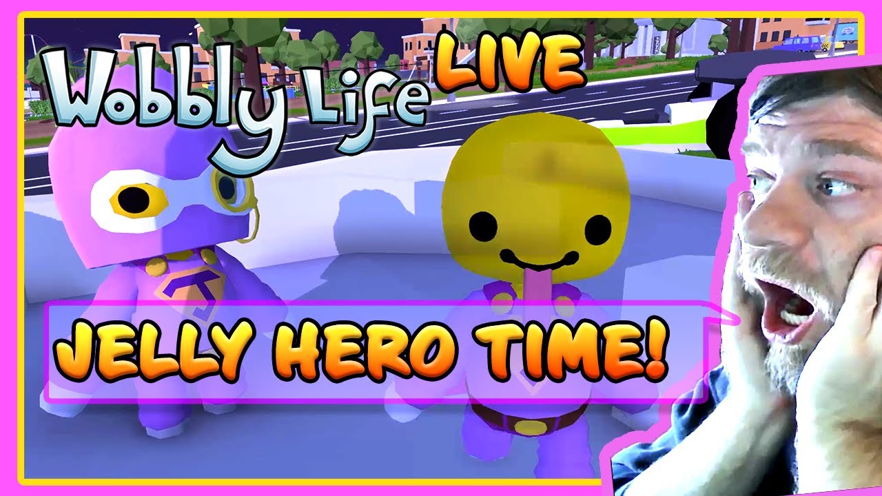 🔴 JELLY HERO TIME ist ANGESAGT in Wobbly Life ! #live #achievements # ...