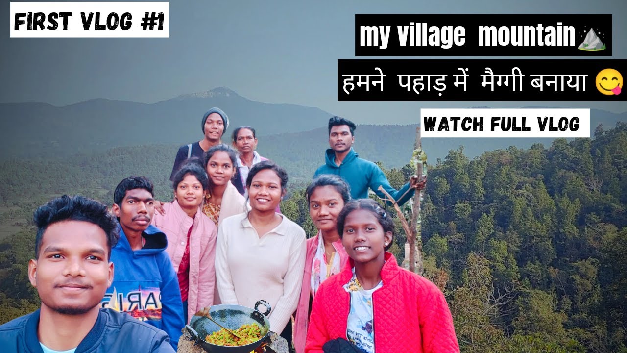 my first video in the mountain of our village/ hamne pahadh me maggi ...