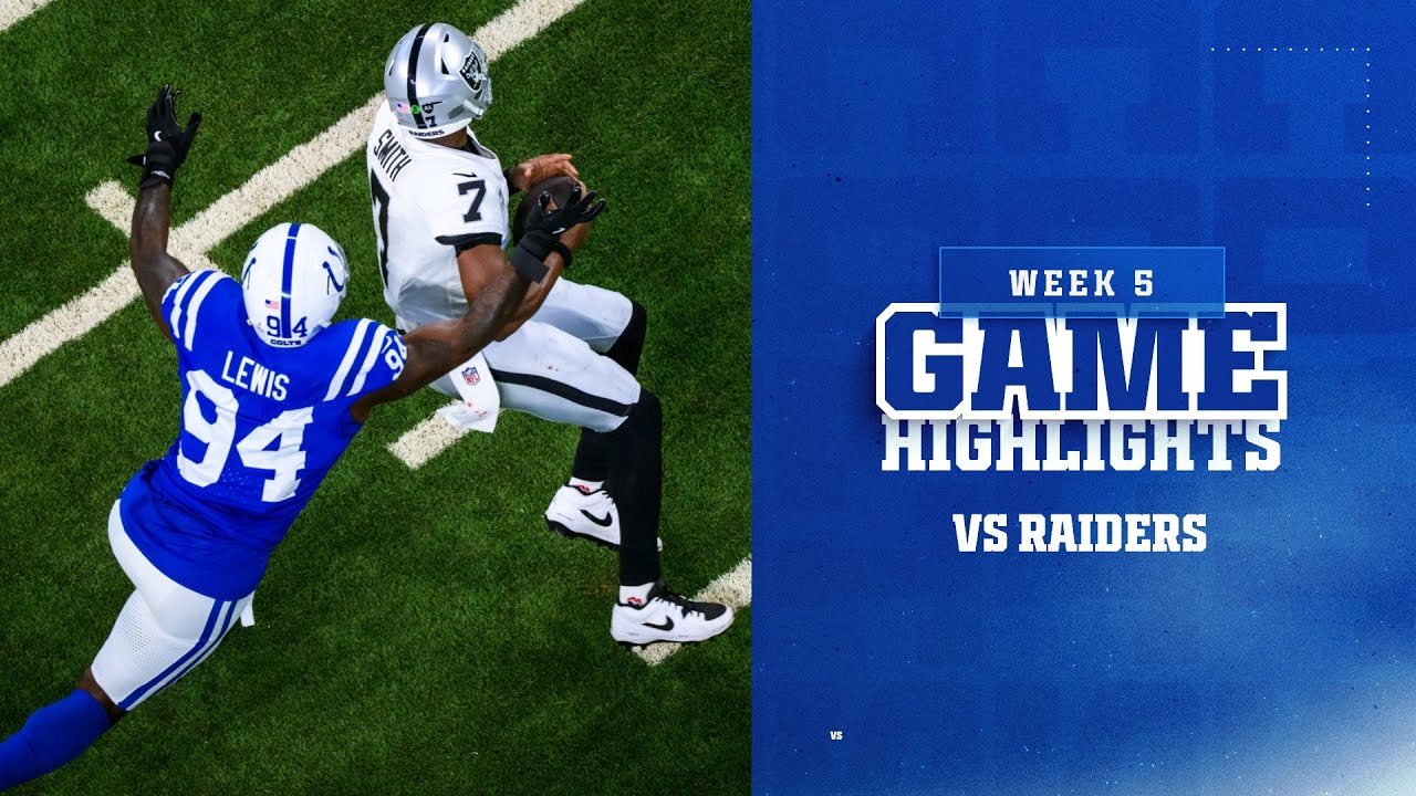 Game Highlights : Week 5 Colts vs Raiders - YouTube