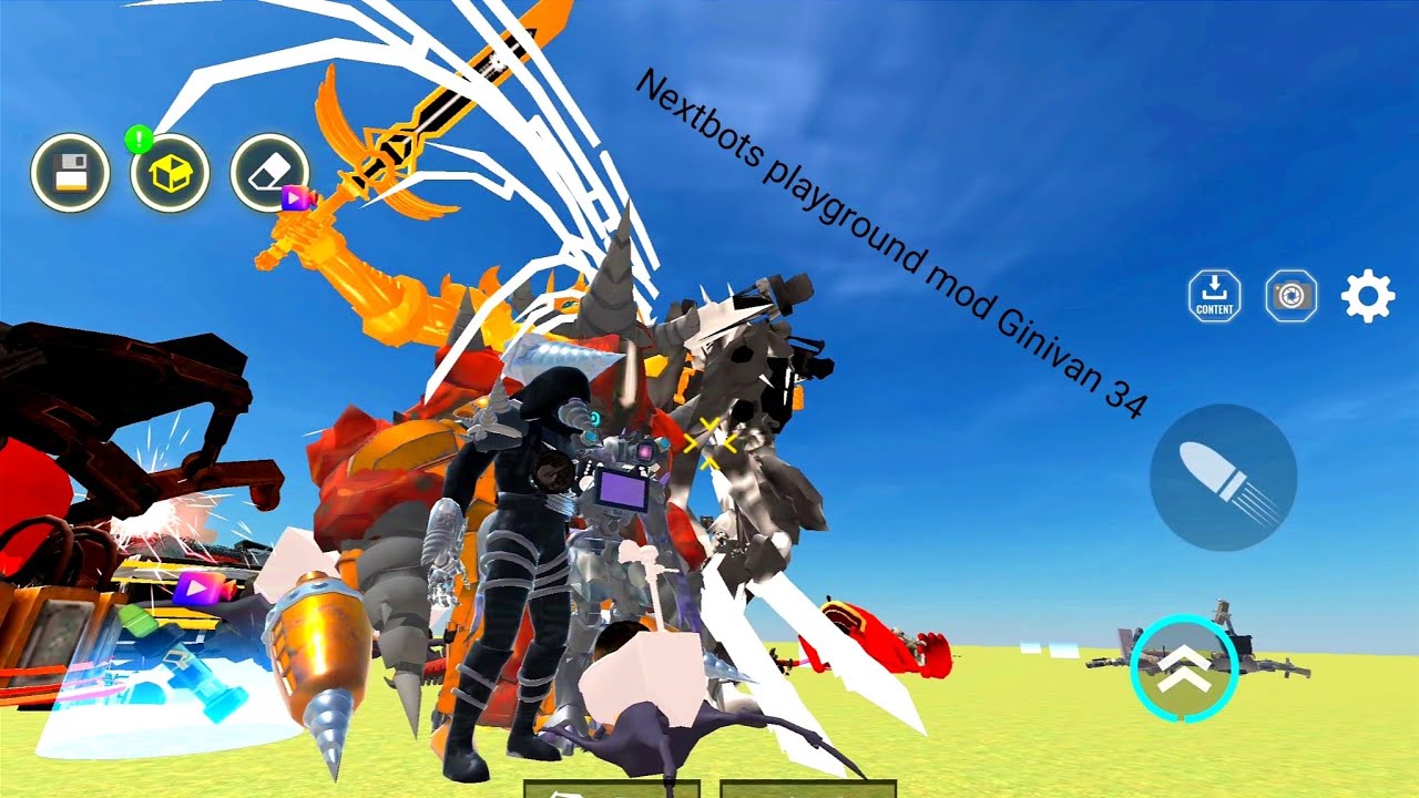 Nextbots playground mod Ginivan 34 - YouTube