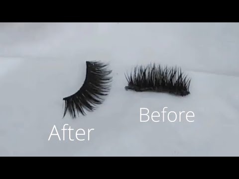 How to clean false lashes/Cleaning false lashes - YouTube