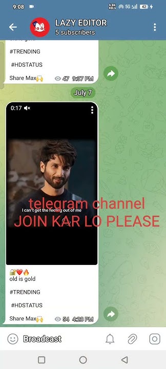 LAZY EDITOR TELEGRAM CHANNEL JOIN KARLO #telegram #status #treding #love #viral #YOUTUBE # ...