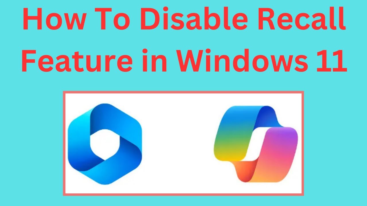 How To Disable Recall Feature in Windows 11 - YouTube