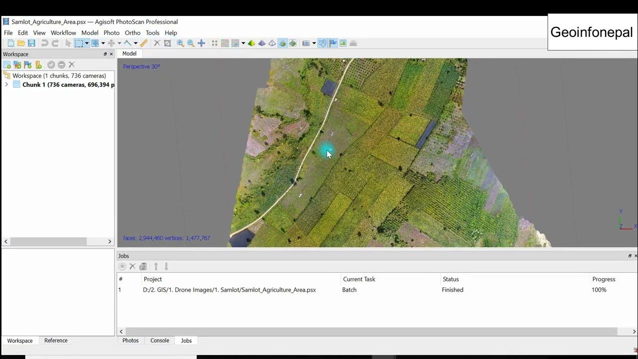 Orthophoto and DEM Generation from Drone Images using Agisoft PhotoScan ...