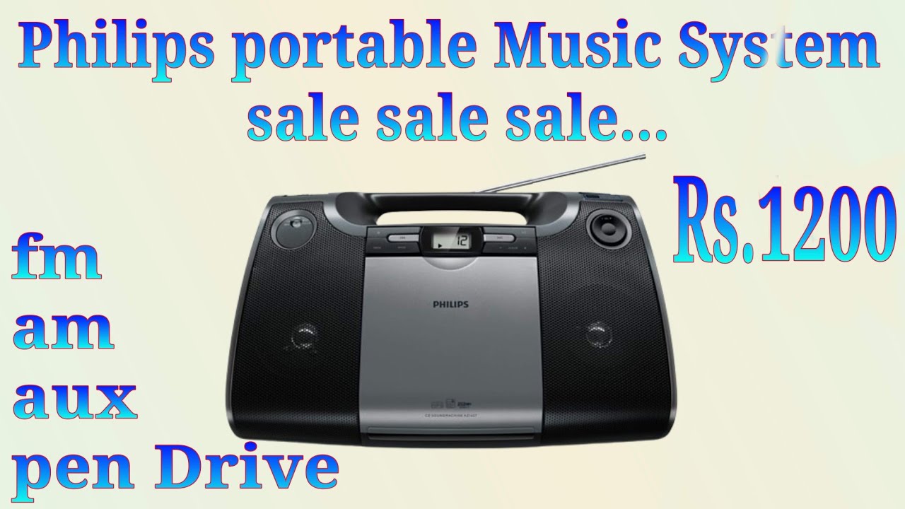 sold out ----- philips portable Music System sale - YouTube