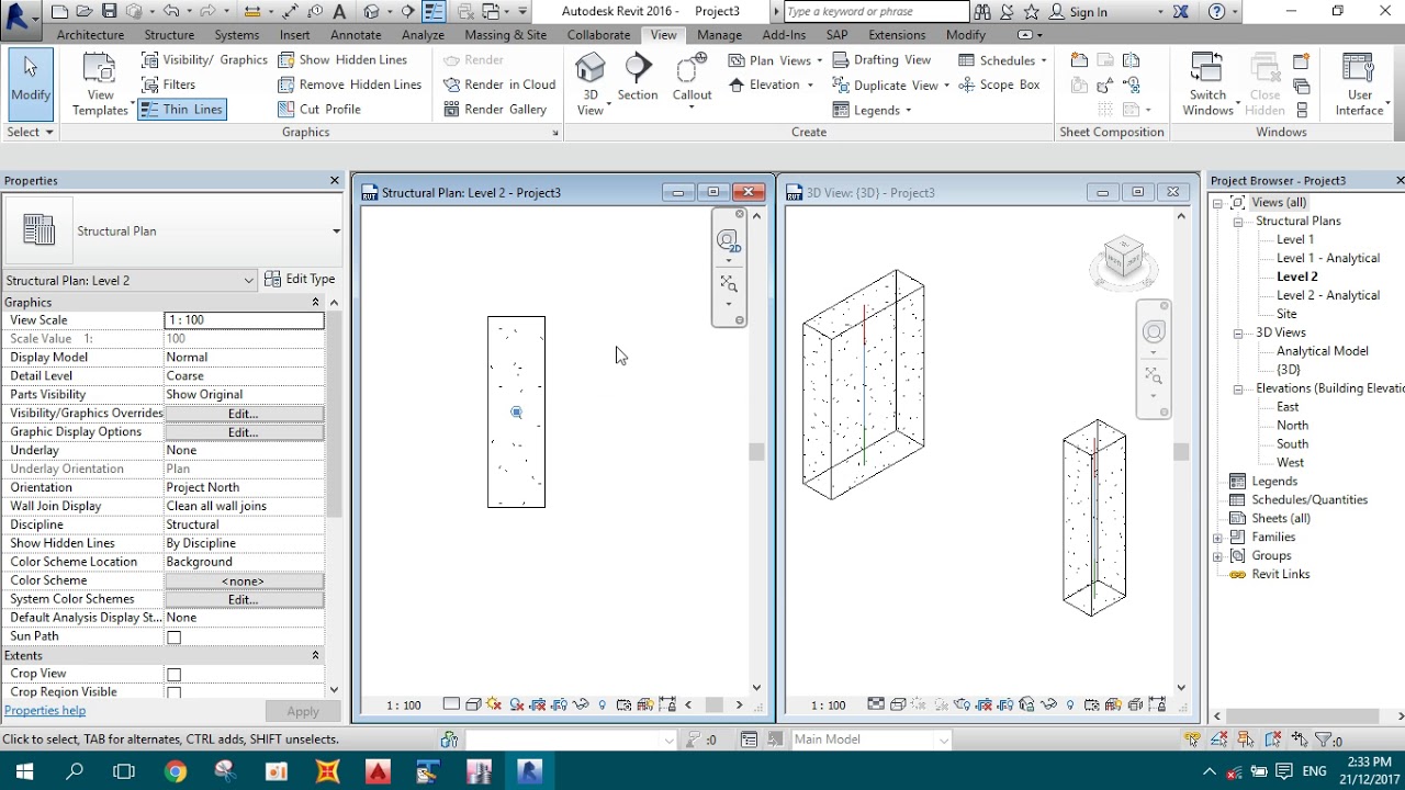 Structural REVIT 36:-(analytical model _ columns) - YouTube