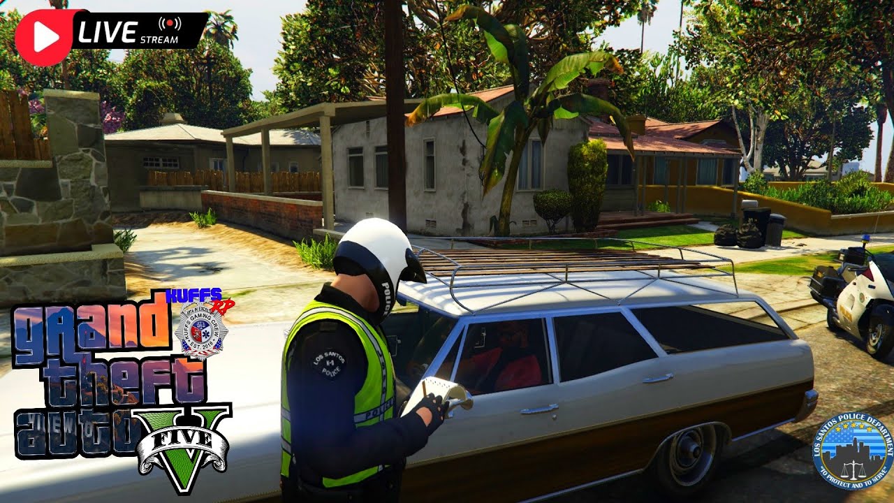 LIVE: GTA FiveM Kuffs Roleplay: 🏍LSPD Motorcycle Patrol 🏍 - YouTube