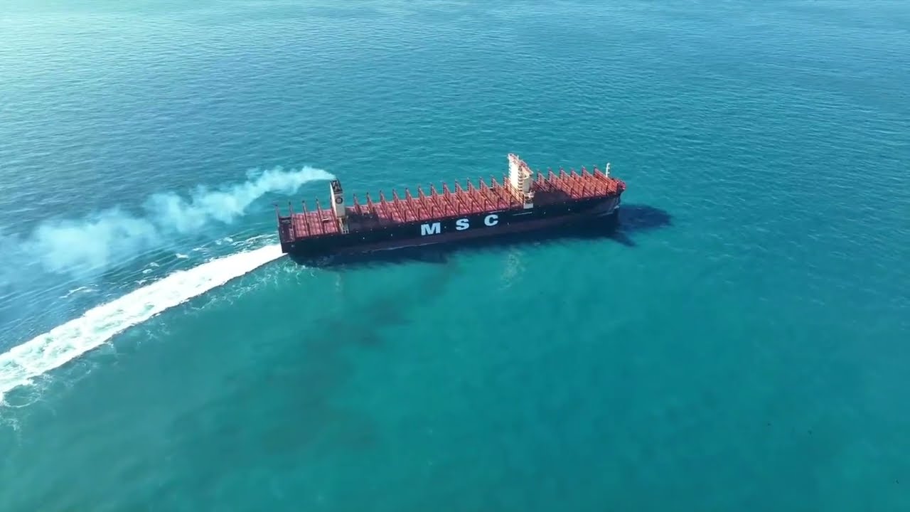MSC RAYA - New mega container vessel 24116 TEU - YouTube