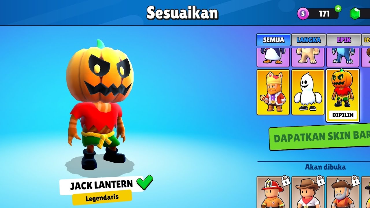 STUMBLE GUYS - Special Halloween Skin, Jack Lantern - YouTube