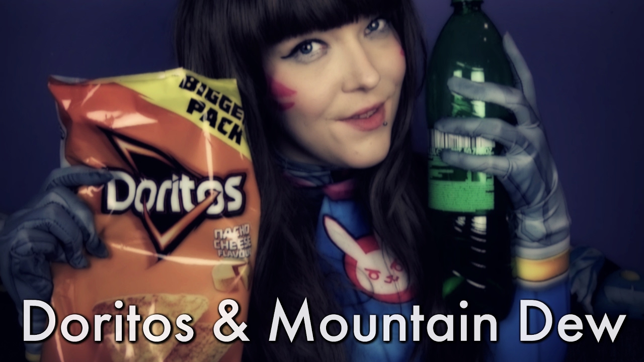 ASMR★☆ D.Va Overwatch RP | Post-Match Doritos & Mountain Dew - YouTube