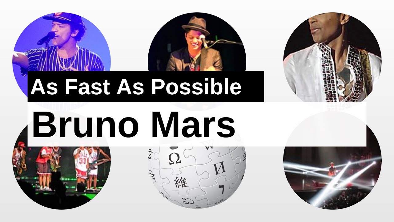 Bruno Mars As Fast As Possible - YouTube